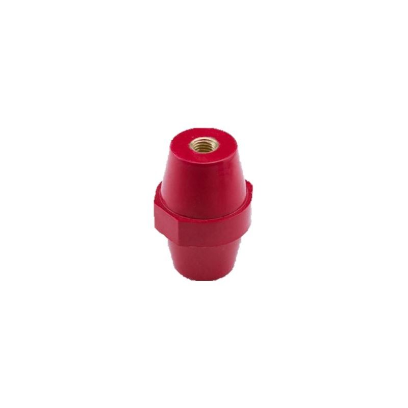 Red Busbar Insulator 50mm High M10 Thread | Cetnaj