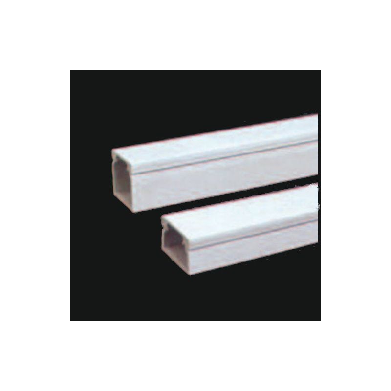 Solid Duct & Lid W25mm D25mm 4M PVC White - Cetnaj