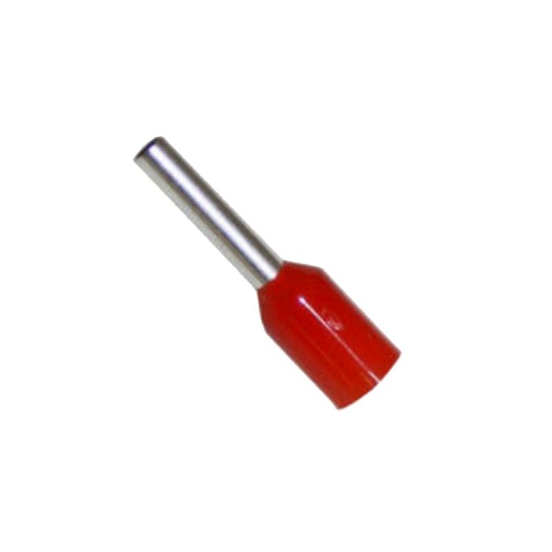Bootlace Ferrule Insulated 1mm 1.7x8mm Pin Red - Cetnaj