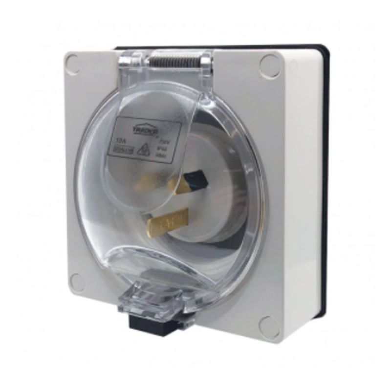 Appliance Inlet w/o Enclosure 250V 10A 3 Flat Pin IP66 - Cetnaj