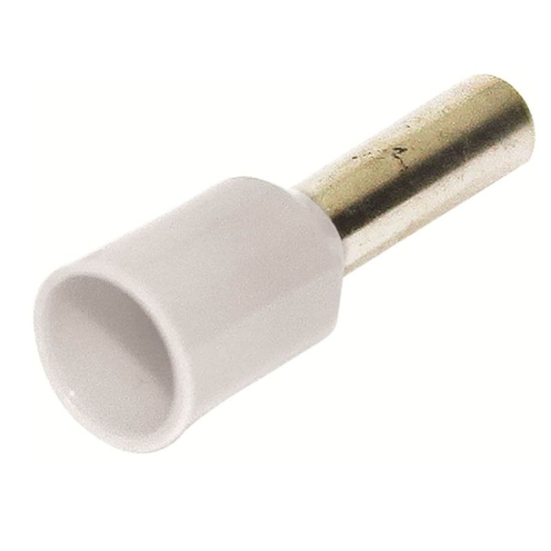 Bootlace Ferrule Insulated Nylon Wht 0.50mm 500 - Cetnaj