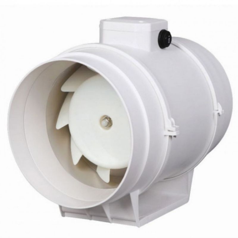 Airware Mixflo Inline Fan Standard 2 Speed 880-1190cu-m/hr 200mm | Cetnaj