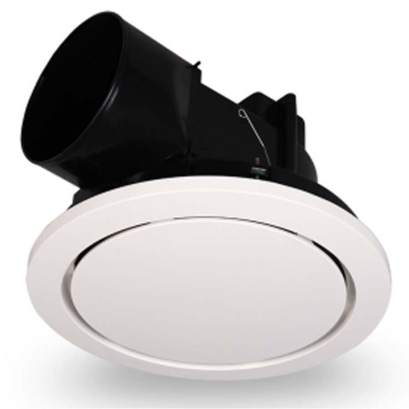 Atom Lighting Eclipse Ducted Exhaust Fan with Round White Fascia 35W ...