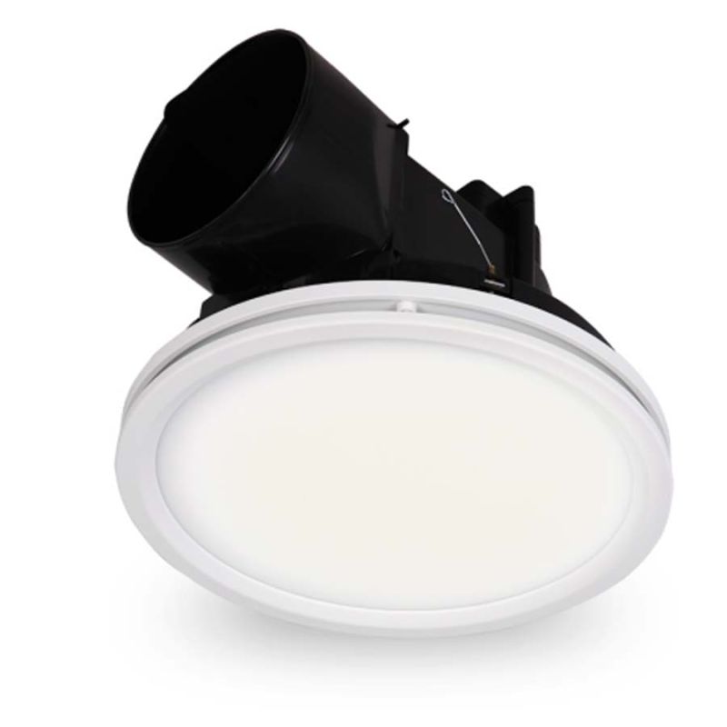 Atom Lighting Eclipse Ducted Exhaust Fan with Round White Fascia ...