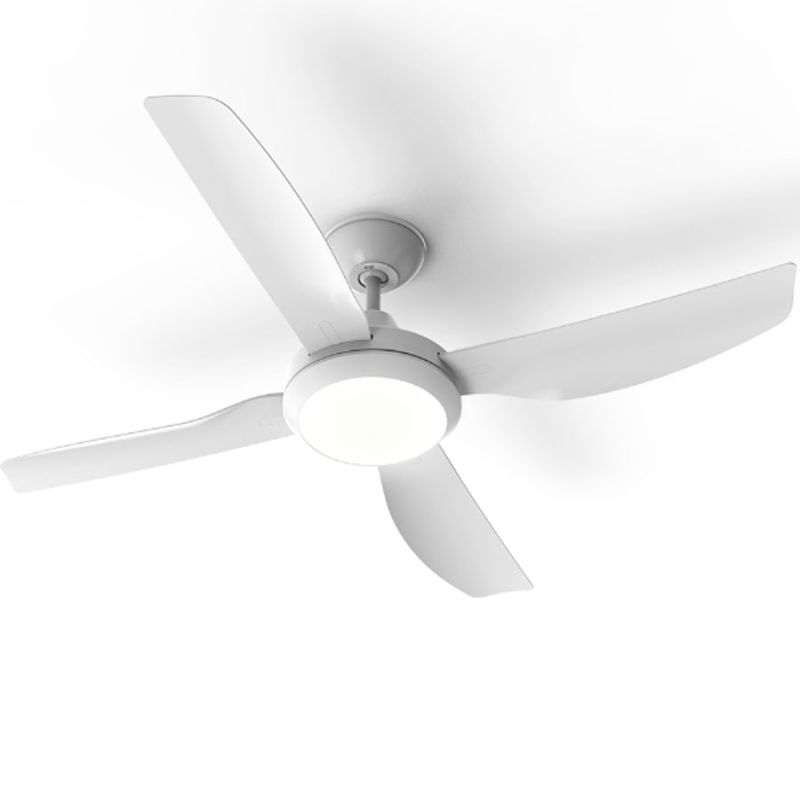 Atom Lighting Coolum AC Ceiling Fan with LED Light 1320mm 4 Blade ABS ...