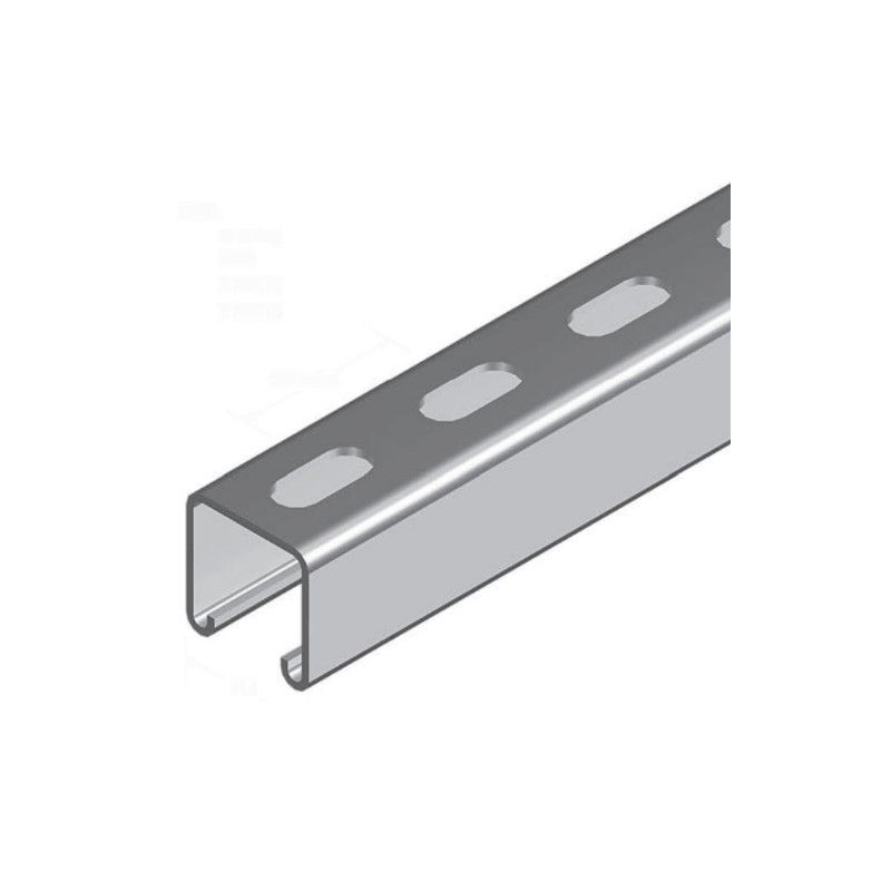 Burndy Structural Channel Slotted Heavy Duty Profile 1000 41.3x41.3x2 ...