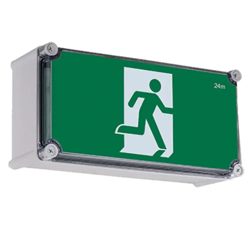 Clevertronics LP Premium Exit Sign Weatherproof Wall Mount Single Sided ...