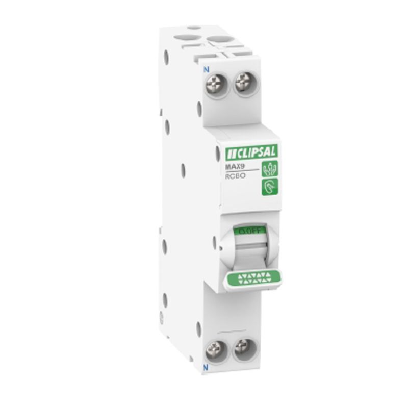 Clipsal Max9 RCBO 16A 30mA 240VAC 50/60Hz 6000A 1P + N Type A Slim | Cetnaj