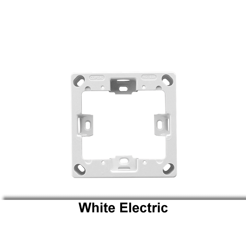 Clipsal Mounting Block Square 2 Gang D28mm White | Cetnaj