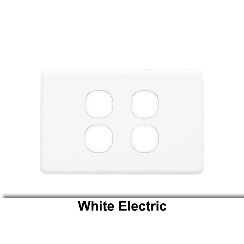 Clipsal Switch Grid & Cover Plate Flush Mount Standard 4 Gang ...