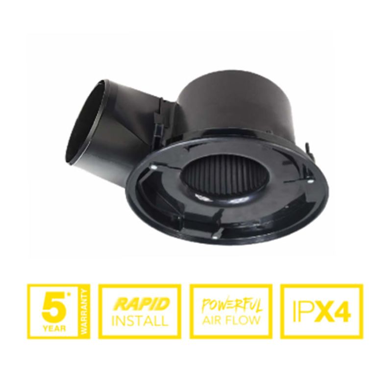 FantechTrade Header Box Exhaust Fan 150mm Square 230 Volt 290mm Cut-Out ...