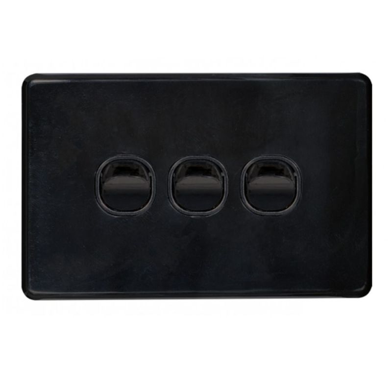 GSME Switch Cover Plate Flush Mount Standard 3 Gang 16A/10AX 250V ...