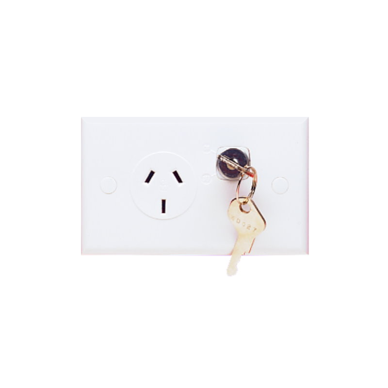 HPM GPO Switched Outlet Flush Mount Standard 1 Gang 10A 240V Horizontal ...