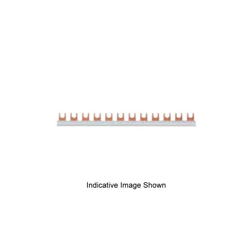 Hager Insulated Busbar 1 Pole 80 Amp 230 V 12 Modules Busbar Fork Screw ...