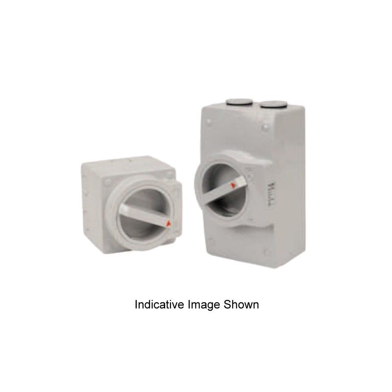 NHP Isolating Switch Surface Mounting Weatherproof 2P 20A 250V Grey ...