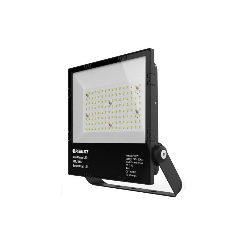 Pierlite Symmetrical Flood LED 100W 240V 12000lm Borosilicate Integral ...