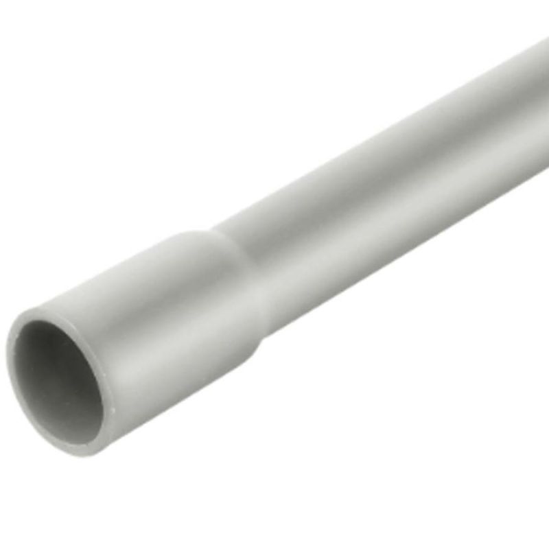 Pipemakers Rigid Conduit Medium Duty 50mm 4M PVC Grey - Cetnaj