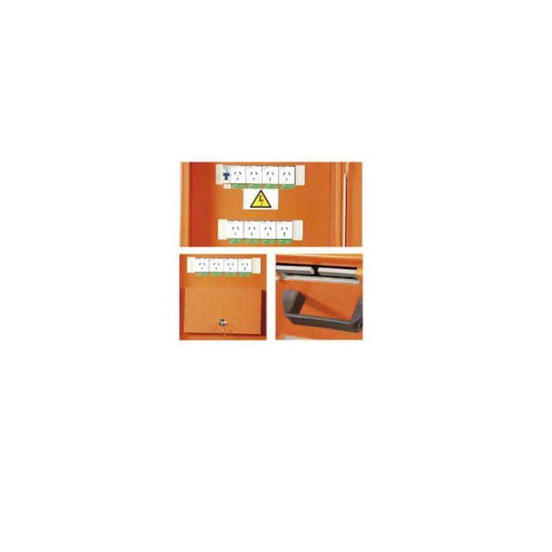 Temporary Switch Board IP42 Single Phase Orange | Cetnaj