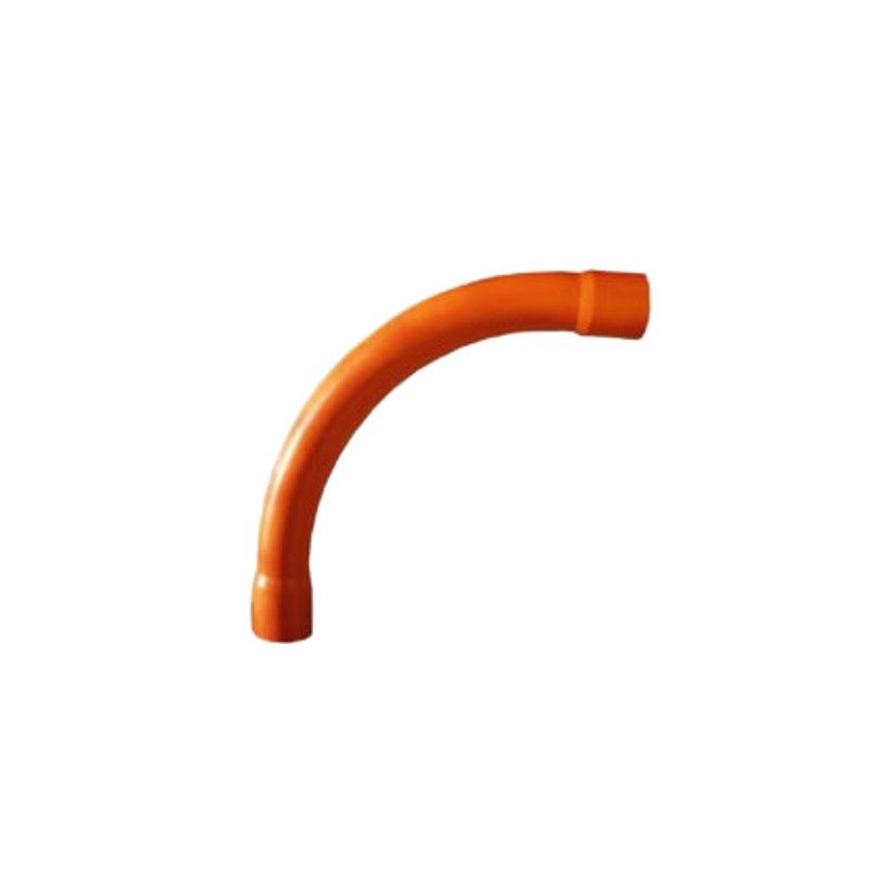 Vinidex Heavy Duty Bend 25mm 90deg 152mm Radius 298mm Length PVC Orange ...