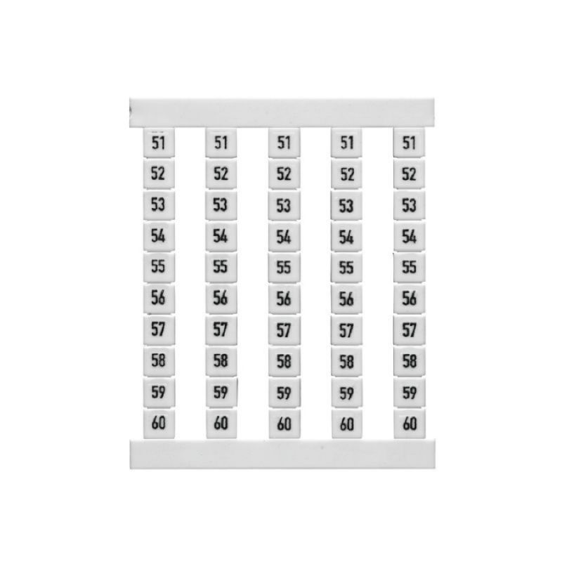 Weidmuller Terminal Marker 5 mm Screw White Polyamide | Cetnaj