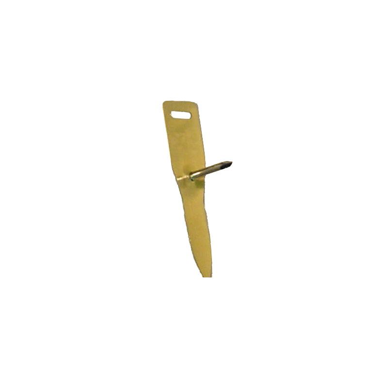 Cable Pin Clip w/Nail 4mm T&E Brass Natural 150/PK - Cetnaj