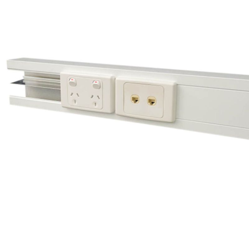 Ducting Bench 2 Channel W100mm H50mm 3M ALU Black - Cetnaj