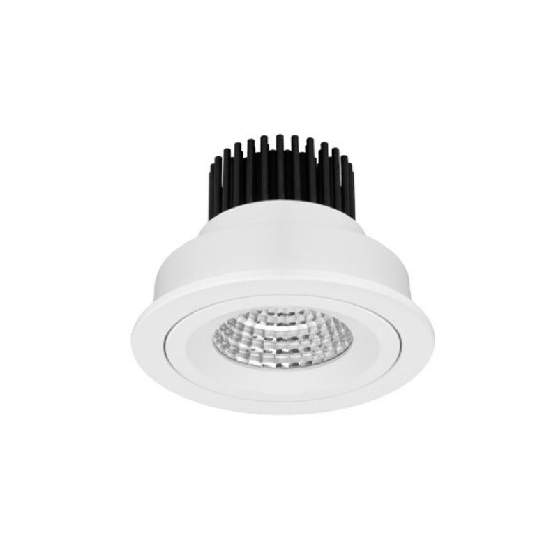 D/Light Rnd Adj 8W 92mm COB LED 8.5W 4K Blk - Cetnaj