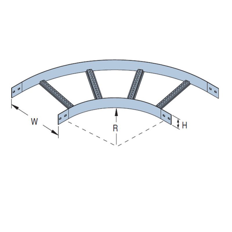 LUK116R6 20B Bend 90D 600W 600R SS316 | Cetnaj