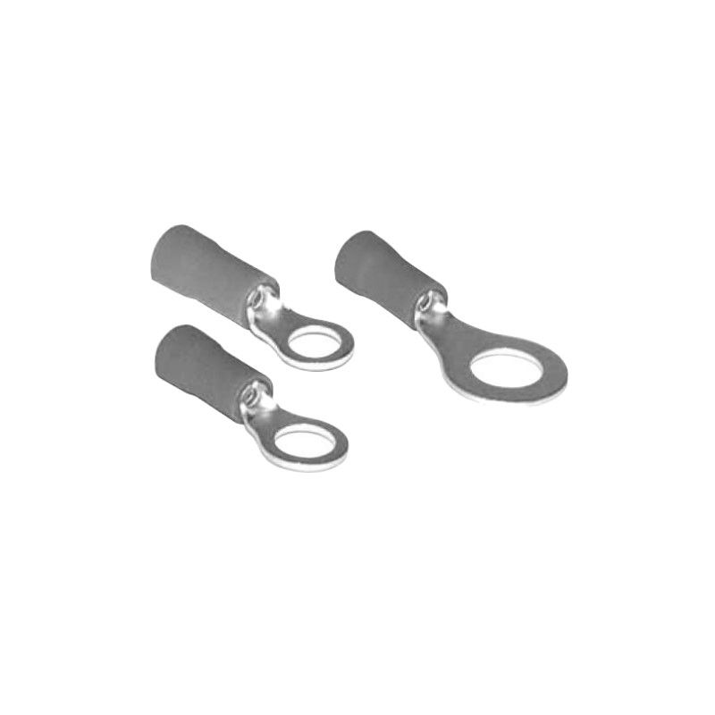 Utilux Ring Terminal Insulated Double Grip 1.5-2.5mm M4 Stud Blue - Cetnaj