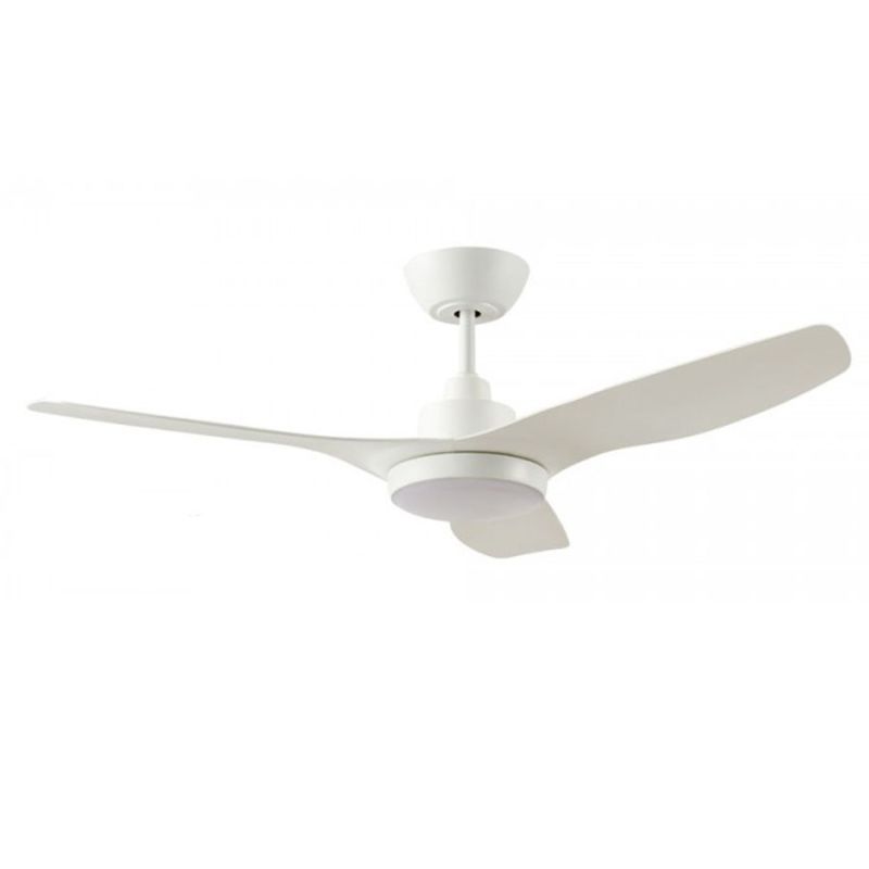 DC Ceiling Fan 3 Blade w/20W LED & Wall Control 1200mm Whit - Cetnaj