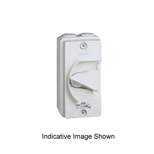 Hager Isolating Switch Surface Mounting Weatherproof 4P 32A 380-440V ...