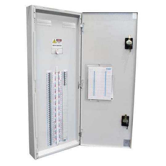 Hager Modular MCB Panelboard W/250A Main Switch Surface Mount 72P Steel ...