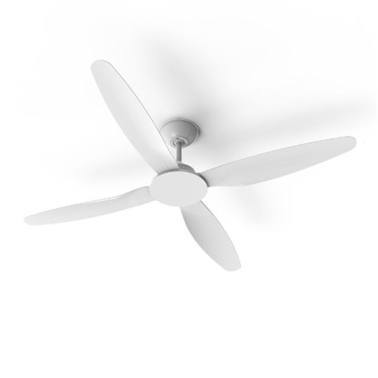 Atom Lighting Venice DC Ceiling Fan 1320mm 4 Blade ABS White - Cetnaj