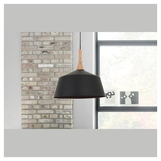 CLA Lighting Pendant Halogen 60W 240V 1XE27 Iron Wood White - Cetnaj