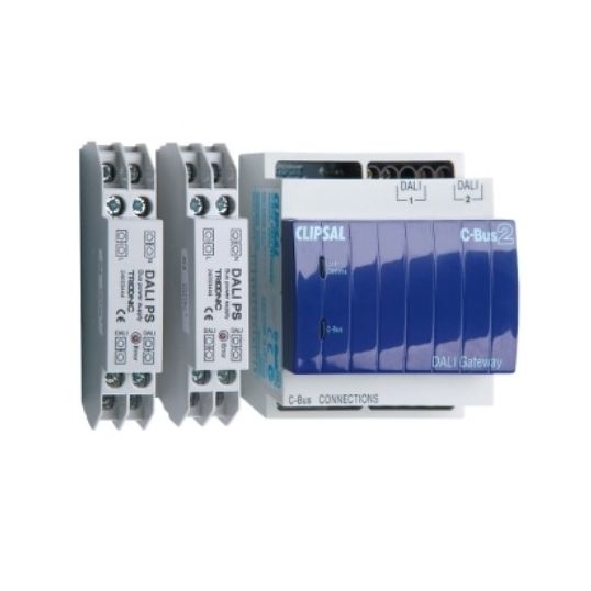 Clipsal C-Bus DALI Gateway with Power Supply DIN Rail Mount 6 Modules ...
