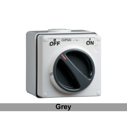 Clipsal 56 Series Isolating Switch Surface Mounting Weatherproof 2P 32A ...