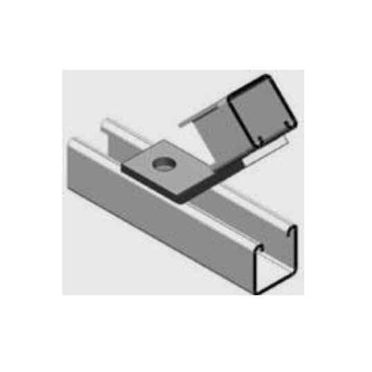 EzyStrut Strut Joining Plate 45 Degree 2 Hole L53mm W40mm Steel Hot-Dip ...