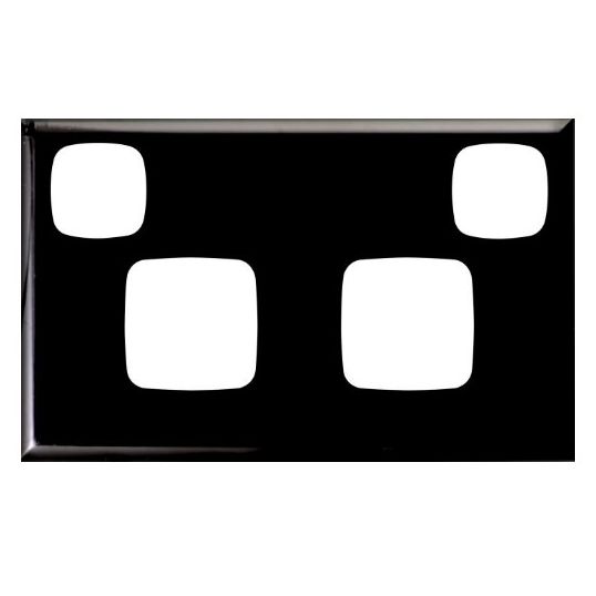 HPM GPO Cover Plate Flush Mount 2 Gang Horizontal For HPM XL777 Outlet ...