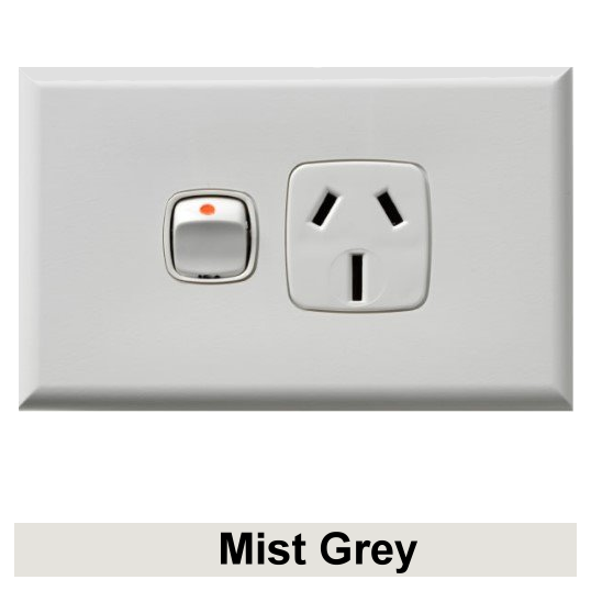 HPM Single Power Point Flush Mount Standard 15A 240V Horizontal Mist ...