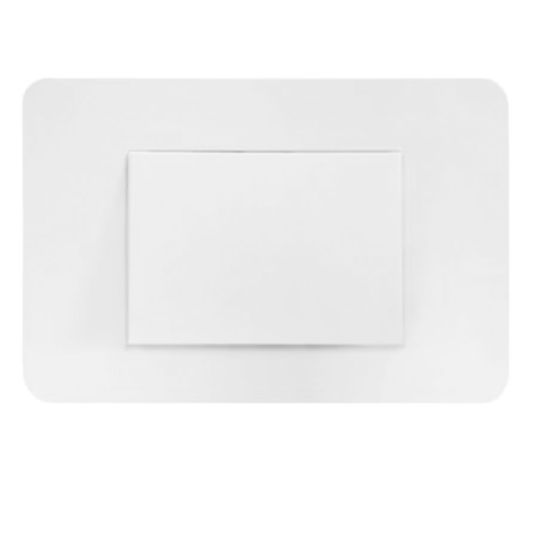 Hager Allure Brush Plate White | Cetnaj