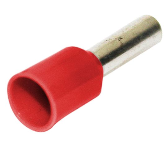 Hellermann Tyton Bootlace Ferrule Insulated Nylon Red 1mm - Cetnaj