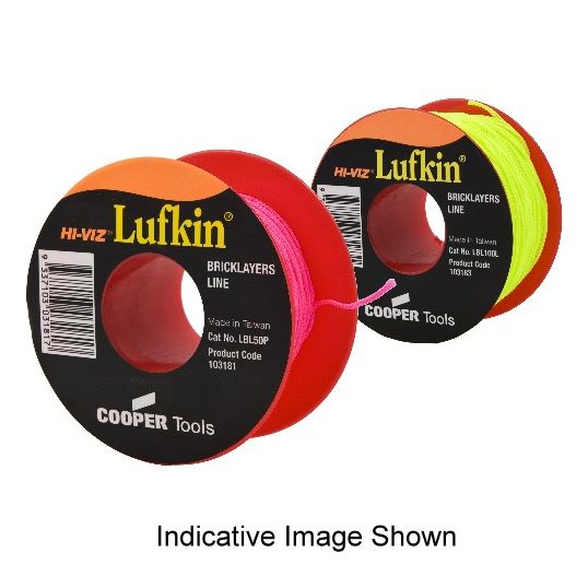 Lufkin Bricklayers Line No8x50m Nylon Hi-Viz Pink | Cetnaj