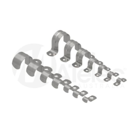 Matelec Conduit Half Saddle 50mm 316 Stainless Steel 40mm Width - Cetnaj