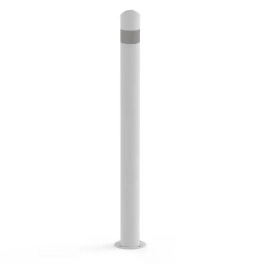 Bollard with Reflective Strip 900mm White | Cetnaj