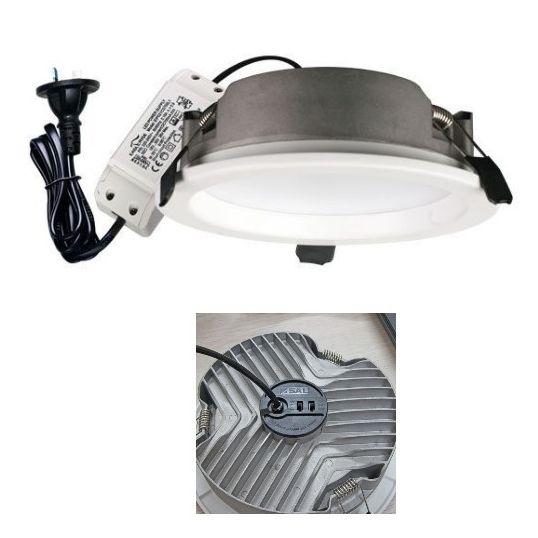 SAL Downlight Round Fixed 160mm Cutout SMD LED 15/22W 3/4/5.5K White ...