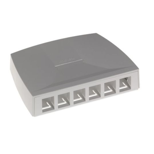Molex Synergy Copper Surface Mount Block 6 Port Unloaded White - Cetnaj